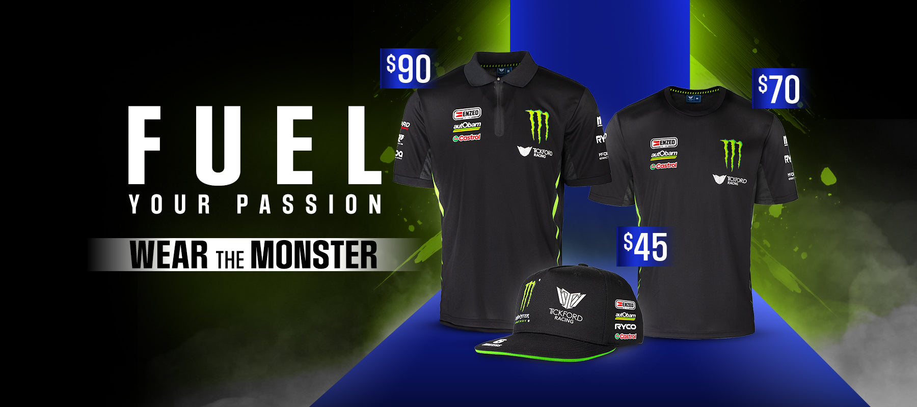 Tickford, Monster, Cam Waters & Castrol Team Merchandise – Tickford ...
